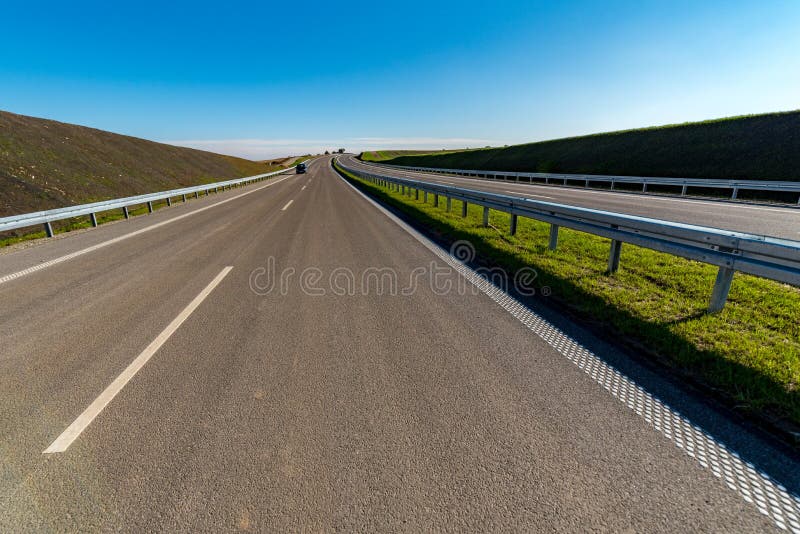 New asphalt road stock image. Image of highway, abstract - 83634059