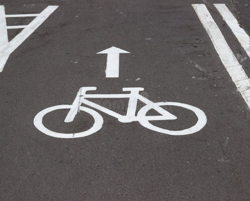New Asphalt Texture with Bicycle Symbol Stock Image - Image of ...
