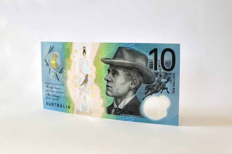 Aussie $10 note detail stock photo. Image of detail, close - 24181646