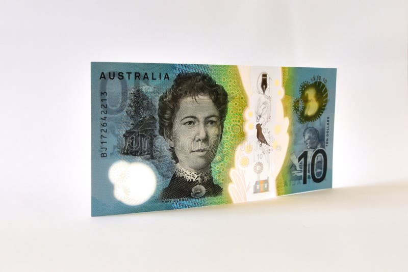Aussie $10 note detail stock photo. Image of detail, close - 24181646