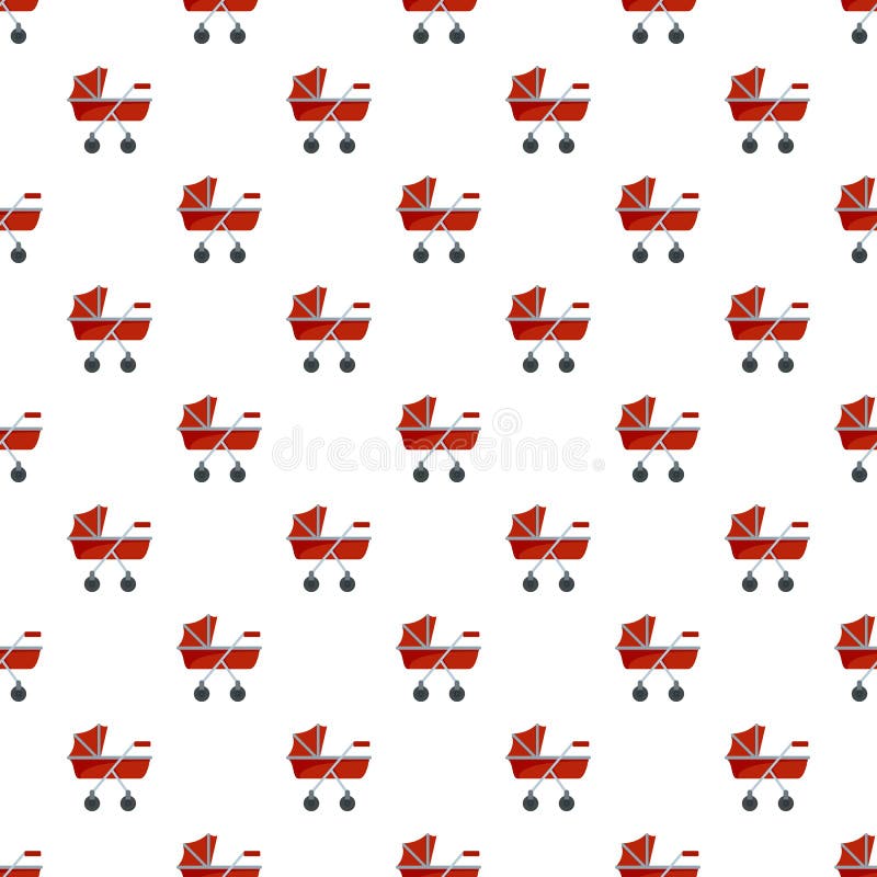 New Baby Carriage Pattern Seamless Vector Stock Vector - Illustration ...