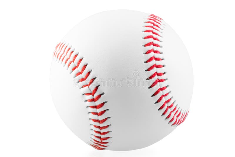 White Baseball Ball on a White Background Stock Photo - Image of ...