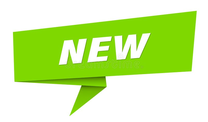 New Banner. New Speech Bubble, Label, Sticker, Sign Template Stock ...