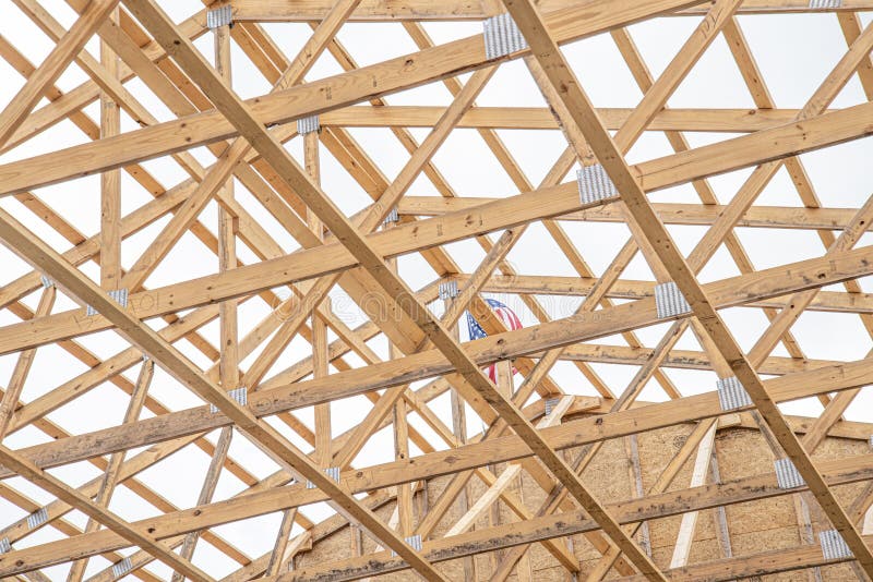 New barn construction stock image. Image of barn, structure - 282937907