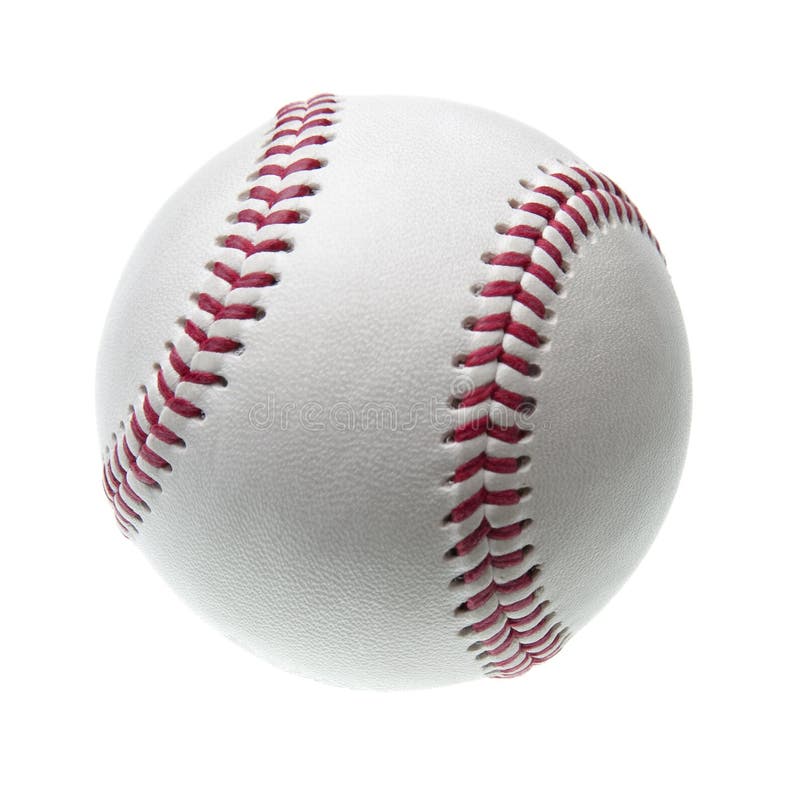 White Baseball Ball on a White Background Stock Photo - Image of ...