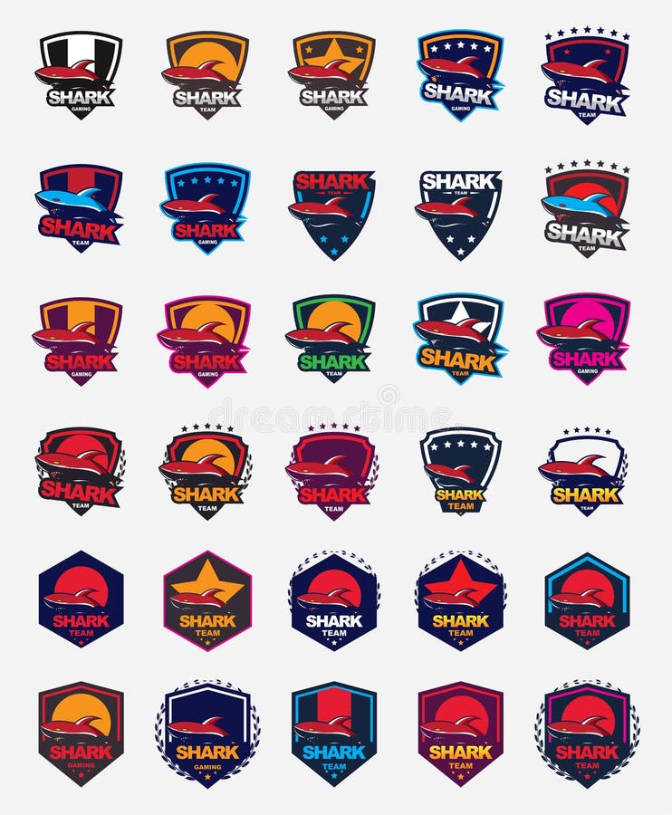 Shark Logos. Set of 30 Sharkk Logos for Your Business. Modern Logo ...