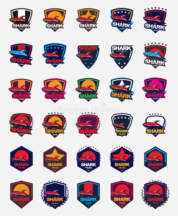 Shark Logos. Set of 30 Sharkk Logos for Your Business. Modern Logo ...