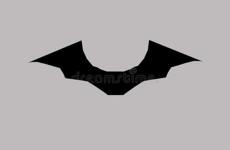 The New Batman Logo on Grey Background. Stock Illustration ...
