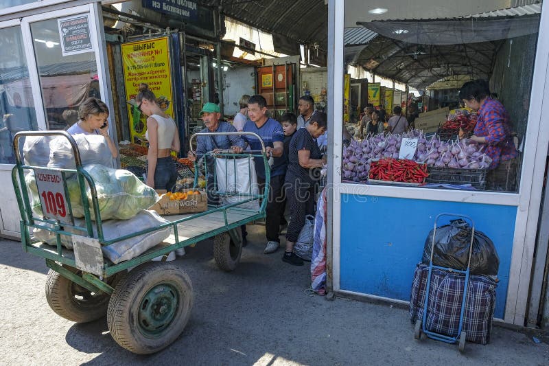 New Bazaar in Karaganda, Kazakhstan Editorial Photography - Image of ...