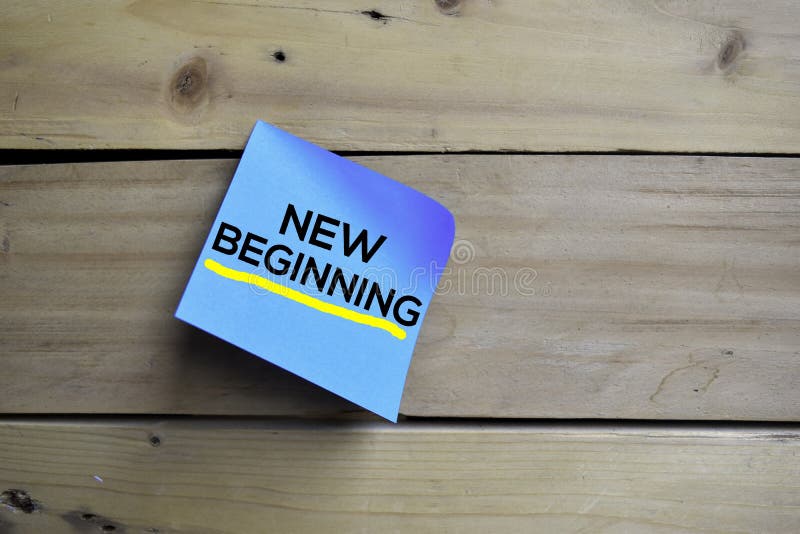 Start Written To the Ground on a Road at Sunset. Concept of New ...