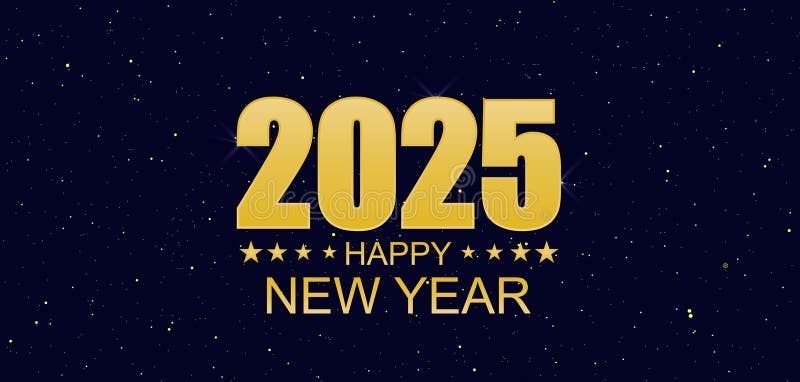 New Beginnings Celebrating the Arrival of 2025 Stock Illustration ...