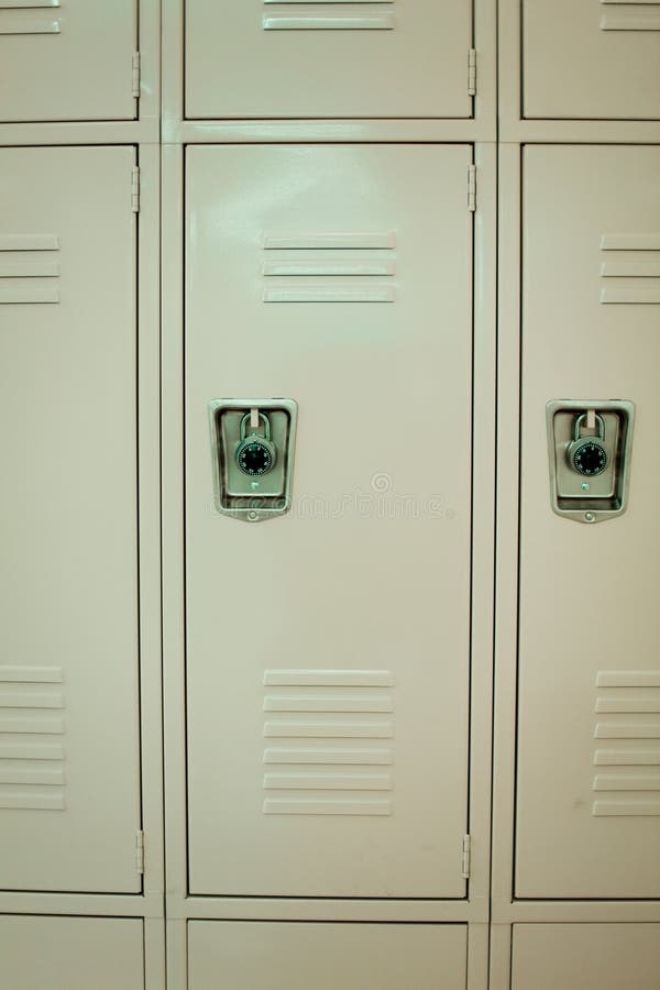 School Locker Gray stock image. Image of detail, high - 5475891