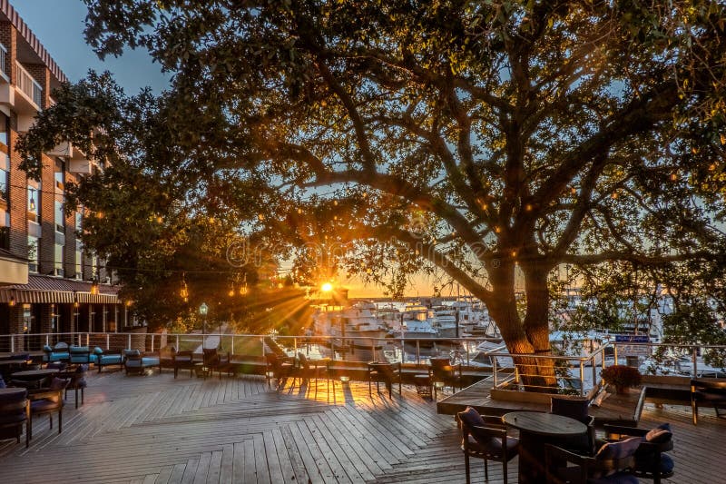New Bern North Carolina Town Riverfront Scenes Stock Image - Image of ...