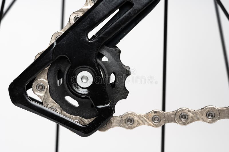 New Bicycle Chain Part Close Up View Stock Image - Image of macro ...