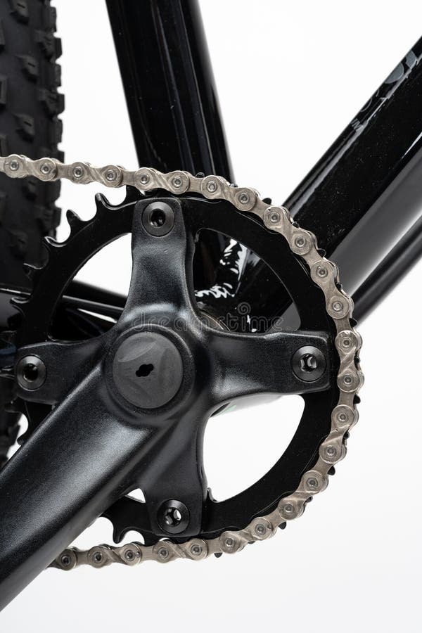 New Bicycle Chain Part Close Up View Stock Image - Image of macro ...
