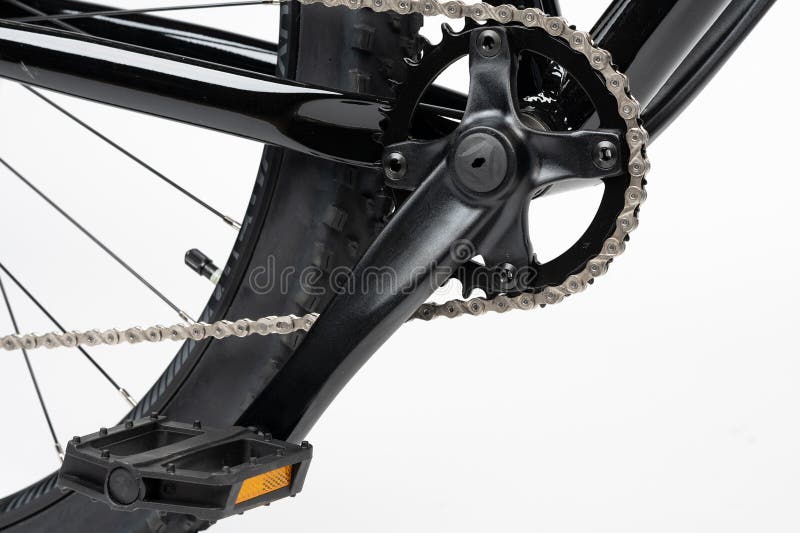 New Bicycle Chain Part Close Up View Stock Image - Image of transport ...