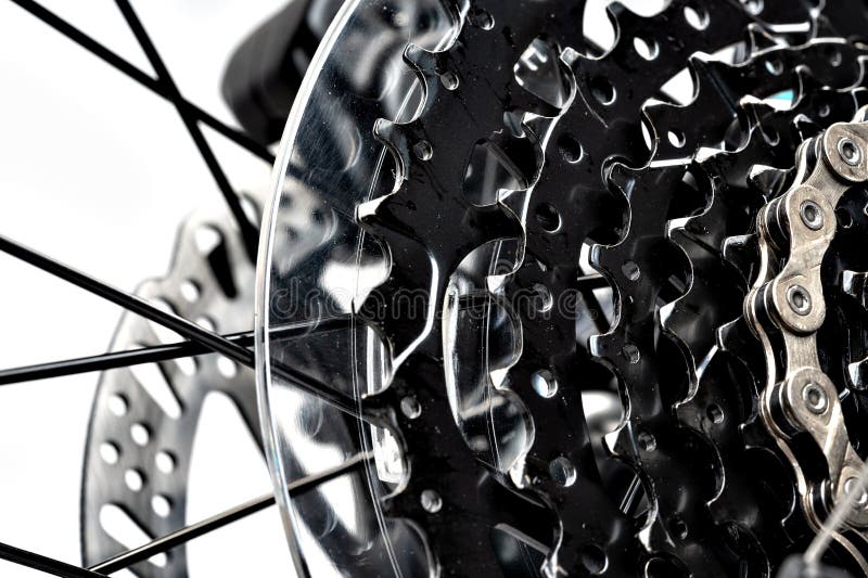 New Bicycle Chain Part Close Up View Stock Photo - Image of chain ...