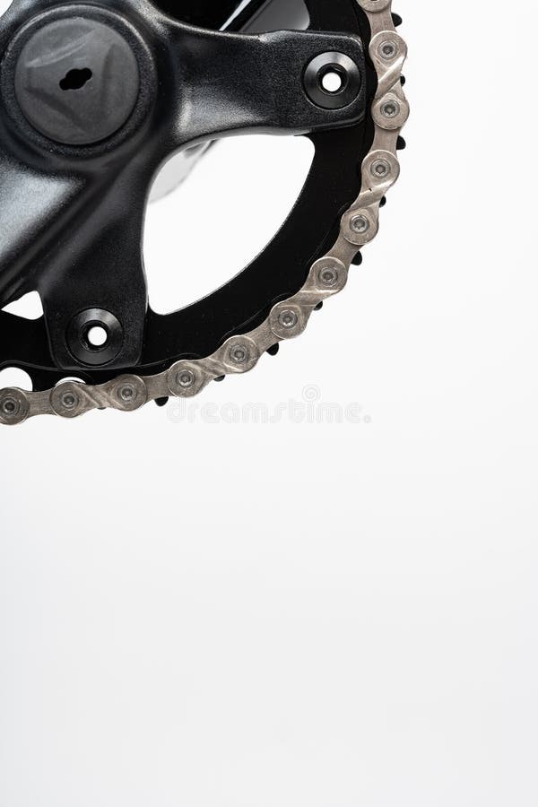 New Bicycle Chain Part Close Up View Stock Photo - Image of transport ...