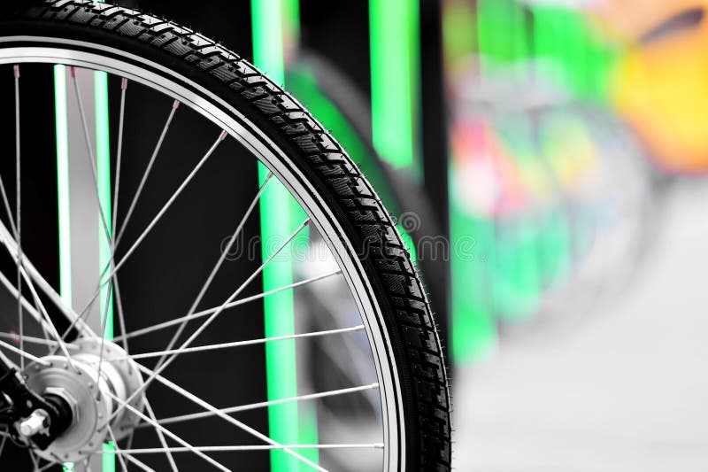 New bicycle sharing system stock image. Image of public - 80691137