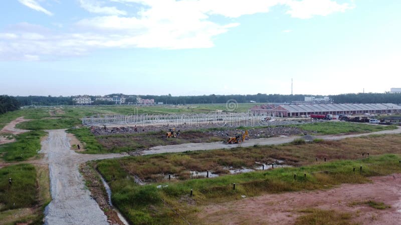 A New Big Plot of Vacant Land Under House Development Construction ...