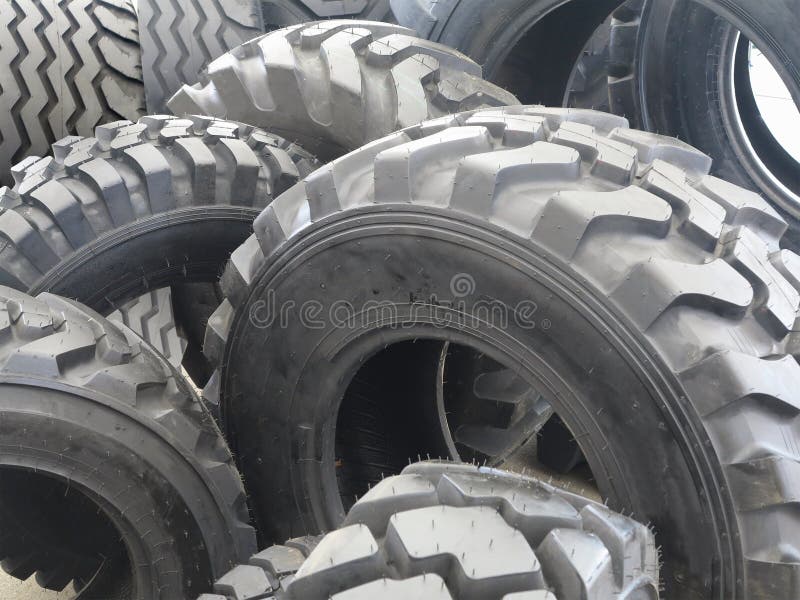 New Black Tractor Abstract Tire Wheels Background Stock Image - Image ...