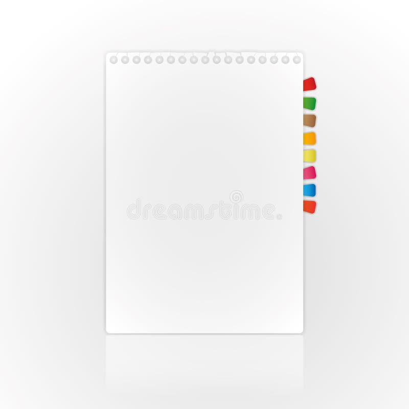 New blank page stock vector. Illustration of notebook - 22639236