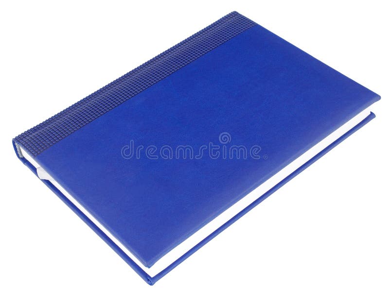 New Blue Notebook Isolated on White Stock Photo - Image of information ...