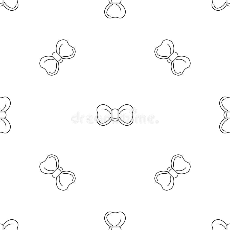 New Bow Tie Pattern Seamless Vector Stock Vector - Illustration of ...