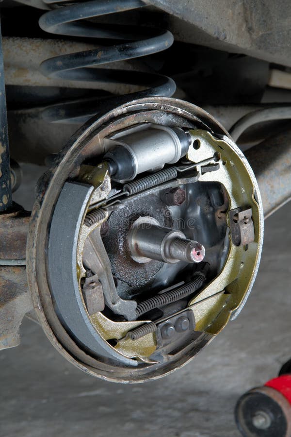 New Brake Pads and Cylinder Stock Image - Image of bolts, vehicle: 24098795