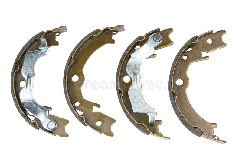 New Brake Pads for Disc Brakes on White Stock Photo - Image of disc ...
