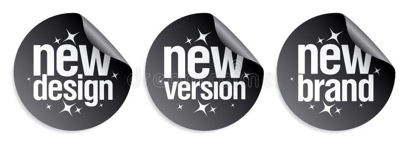 New Brand stickers. stock vector. Illustration of badge - 18932810