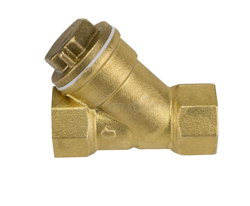 Brass water filter stock image. Image of single, object - 120272661