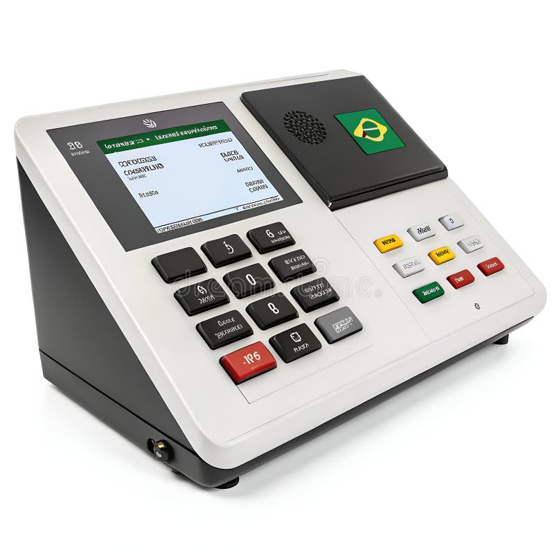 New Brazilian Electronic Voting Machine 3D Render Stock Photo - Image ...