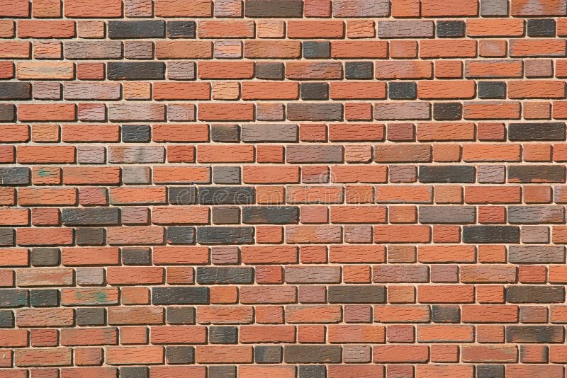 Regular Patterns in Red Brick Wall Stock Image - Image of shaped, line ...