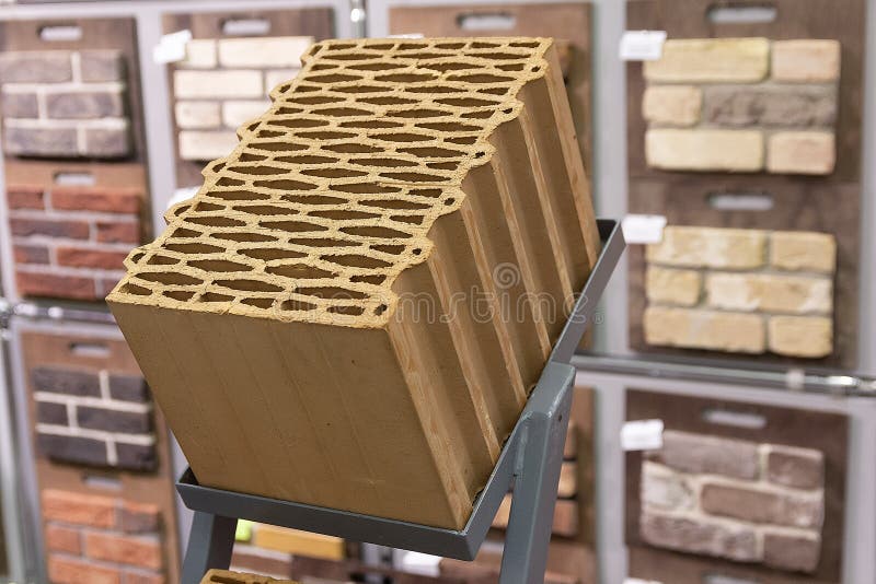 New Brick on the Store Close-up Stock Photo - Image of detail, ceramic ...