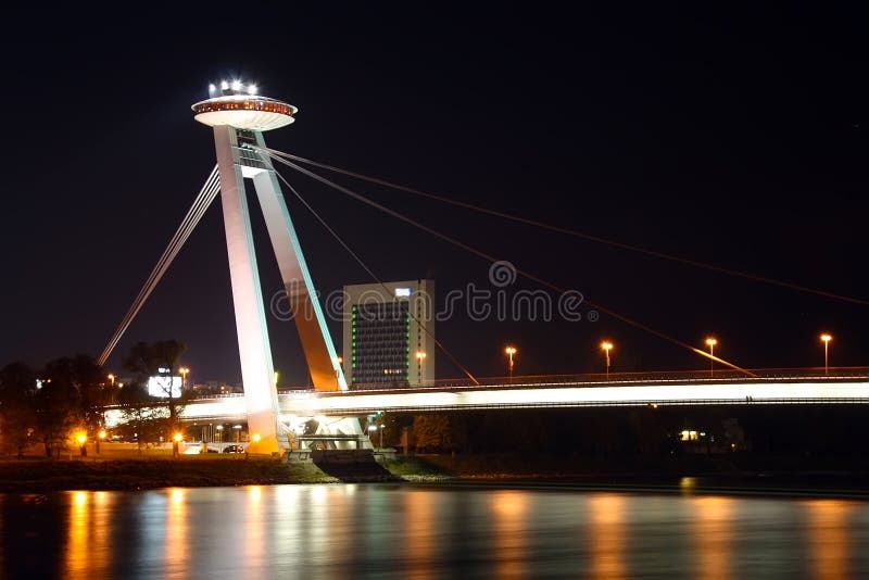 New bridge stock image. Image of famous, slovakia, modern - 26398725