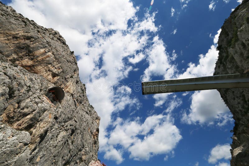 New Bridge Construction at Omis. Stock Photo - Image of construction ...