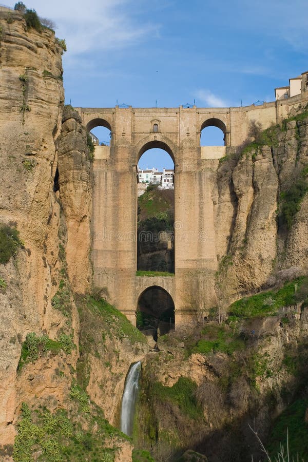 New bridge of Ronda stock photo. Image of rocks, dome - 9128828
