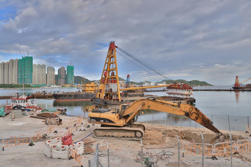 New Brige Site at Tseung Kwan O Stock Photo - Image of highway, road ...