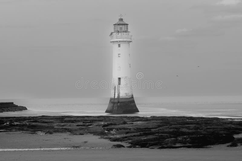 New Brighton Lighthouse (also Known As Perch Rock Lighthouse and Called ...