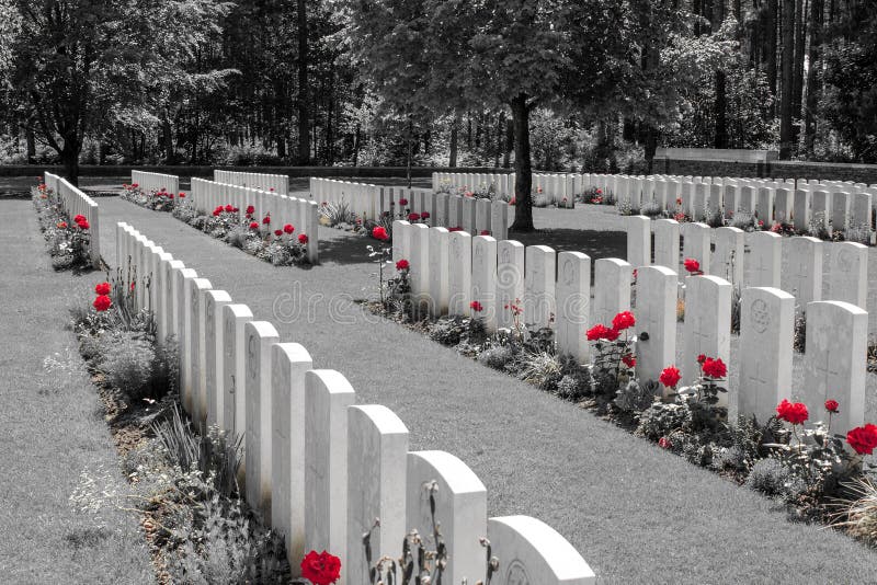 The New British Cemetery World War 1 Flanders Fields Stock Image ...