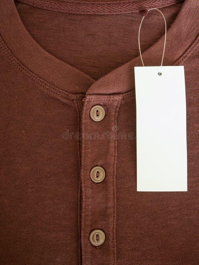 New shirt with price tag stock image. Image of button - 99804945