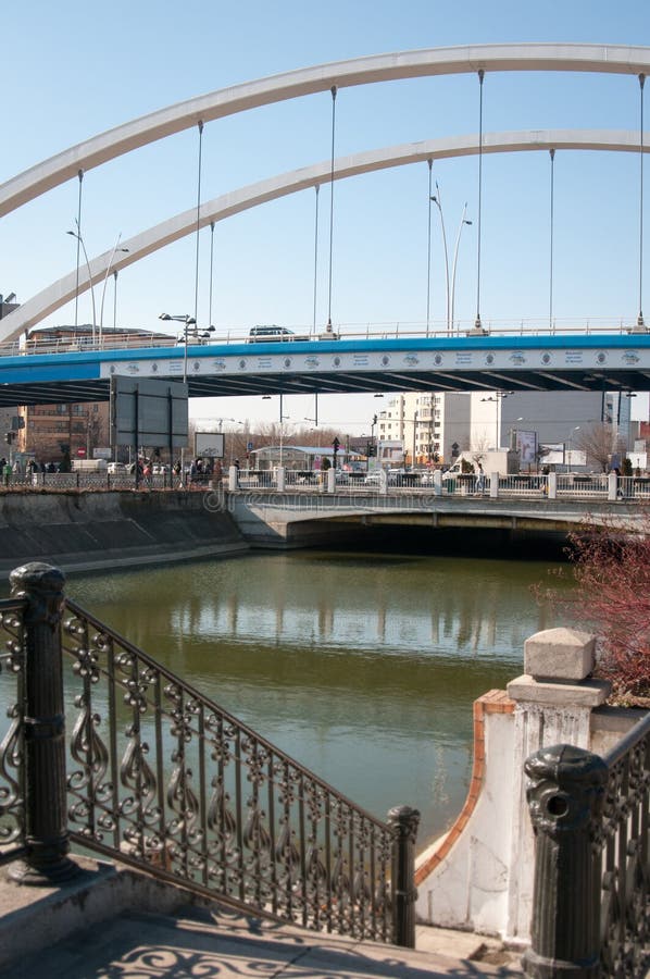 The New Bucharest Basarab Bridge Editorial Stock Photo - Image of ...