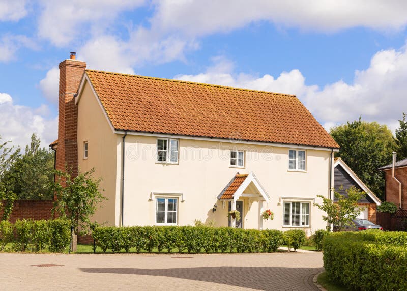 New Build Home in Suffolk. UK Editorial Photo - Image of development ...
