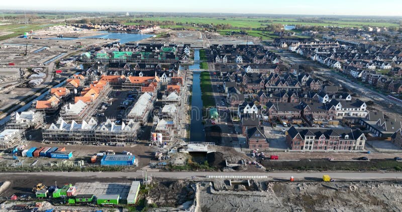 New Build Housing. Construction Site, Urban Planning and Layout ...