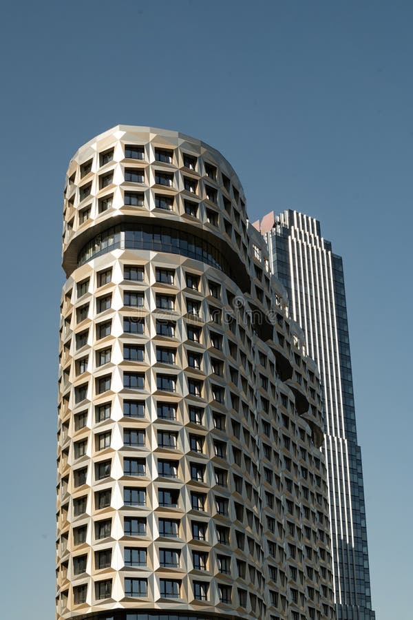 New Building Apartment with Modern Design. Minimal Architecture ...