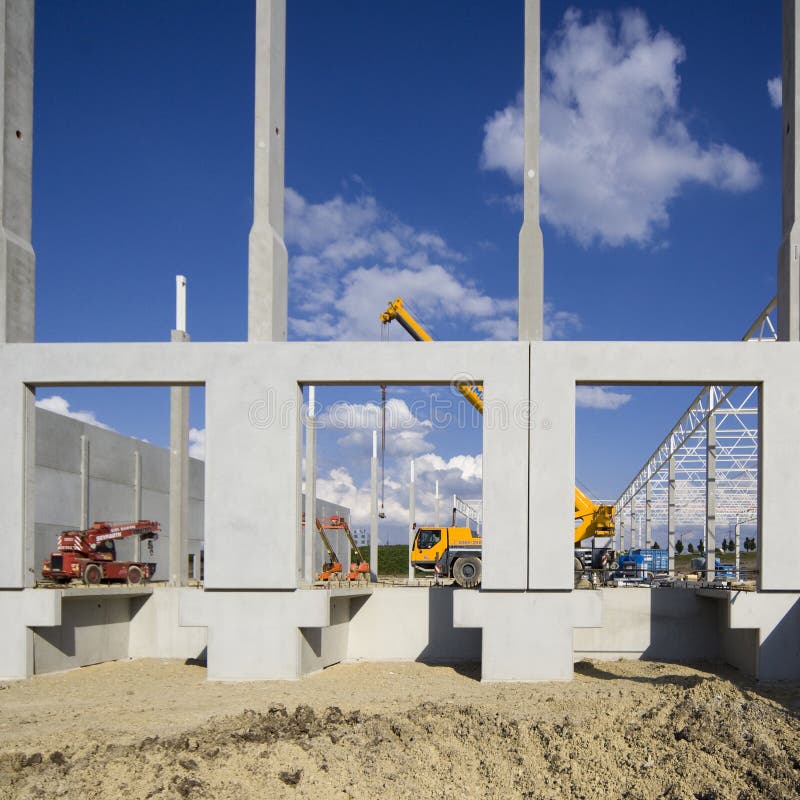 New building construction stock photo. Image of support - 17794868