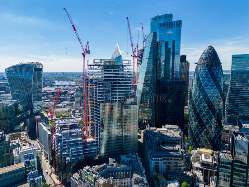 New Building Construction Downtown London England UK Editorial Photo ...