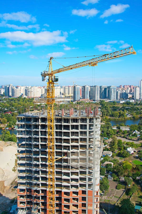 New Building Construction Site Stock Photo - Image of progress, modern ...