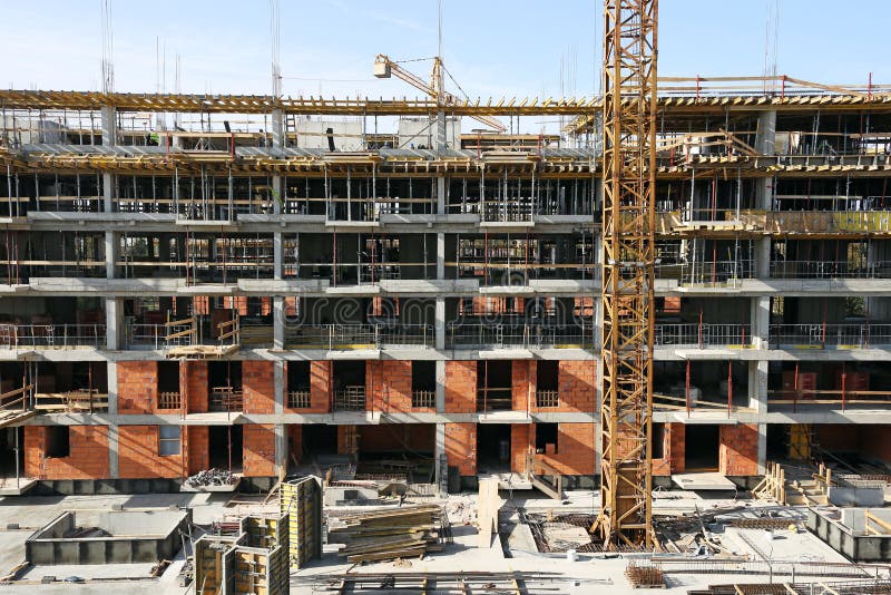 New Building Construction Site Editorial Photography - Image of ...